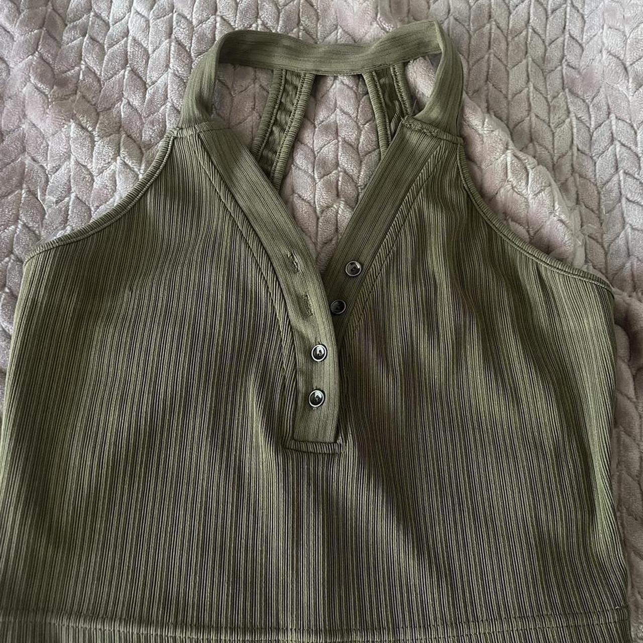 Cropped Tank | AS Revival •buttons hallways... - Depop