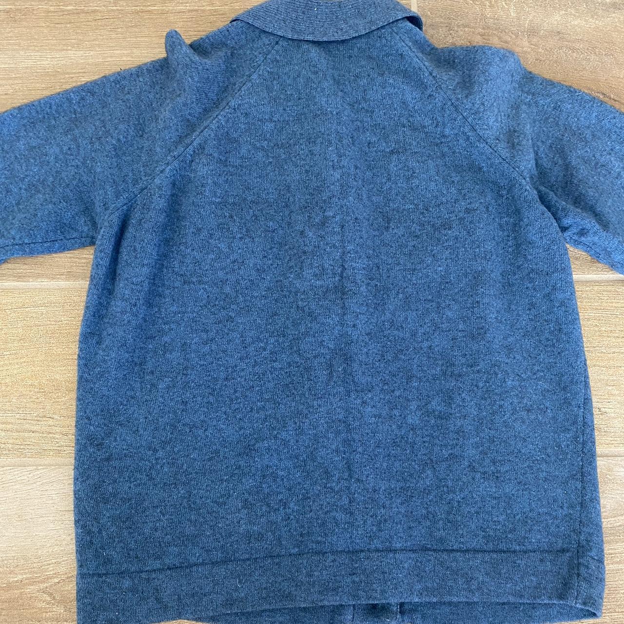 Blue button-up sweater 21 long 18 wide #preppy... | Depop