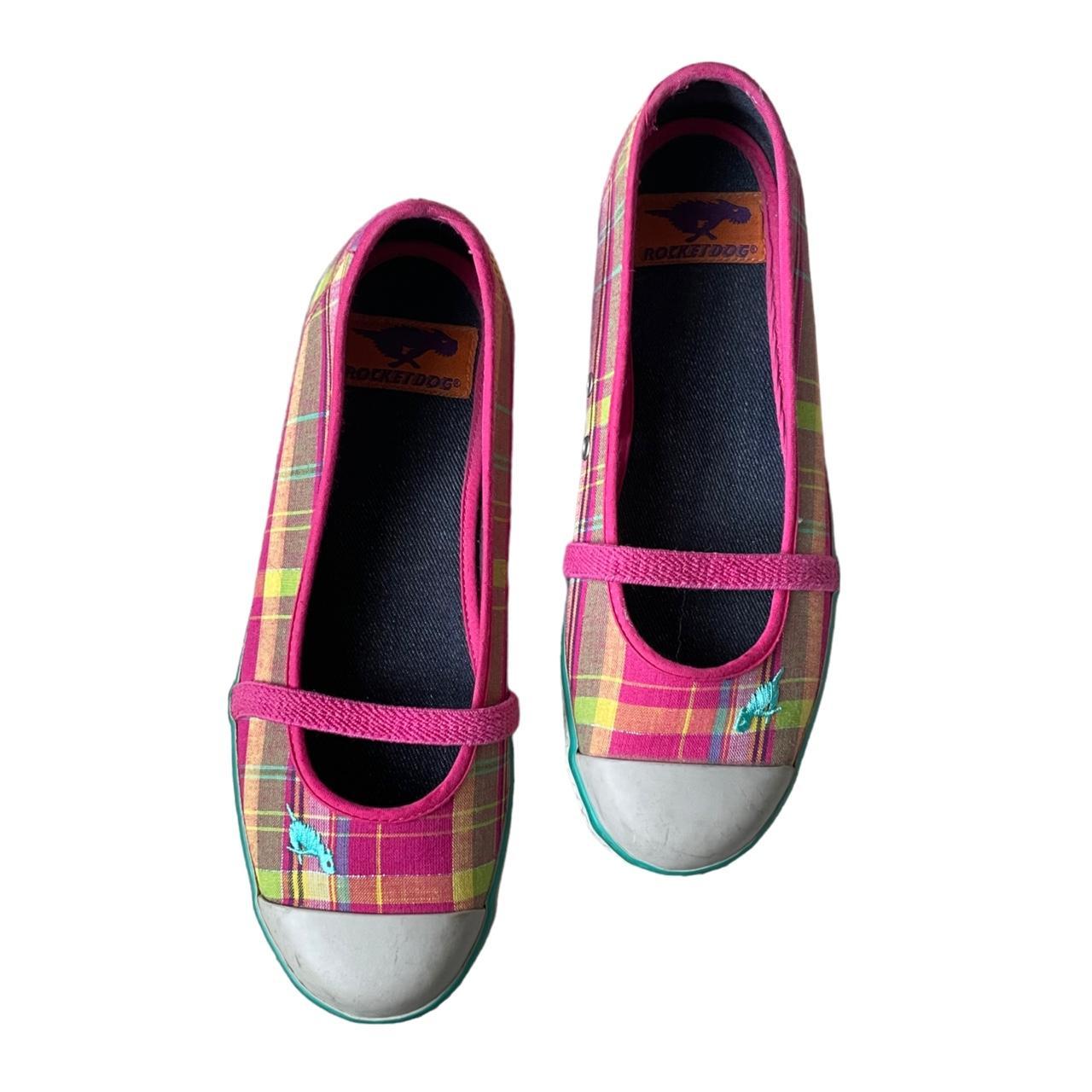 rocket dog pink plaid sneaker flats ☆ excellent... - Depop