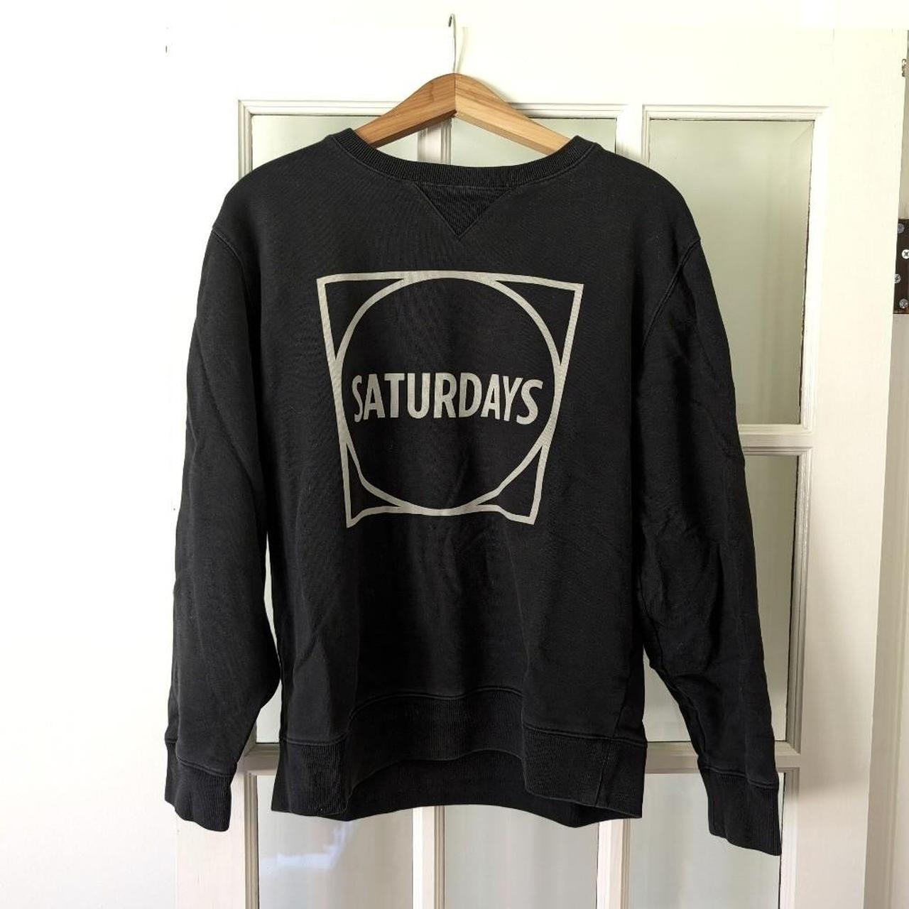 Saturdays NYC thick vintage logo sweater. Fits more... - Depop