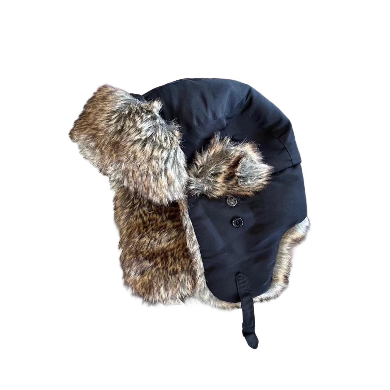 Fuzzy Trapper Hat - Depop