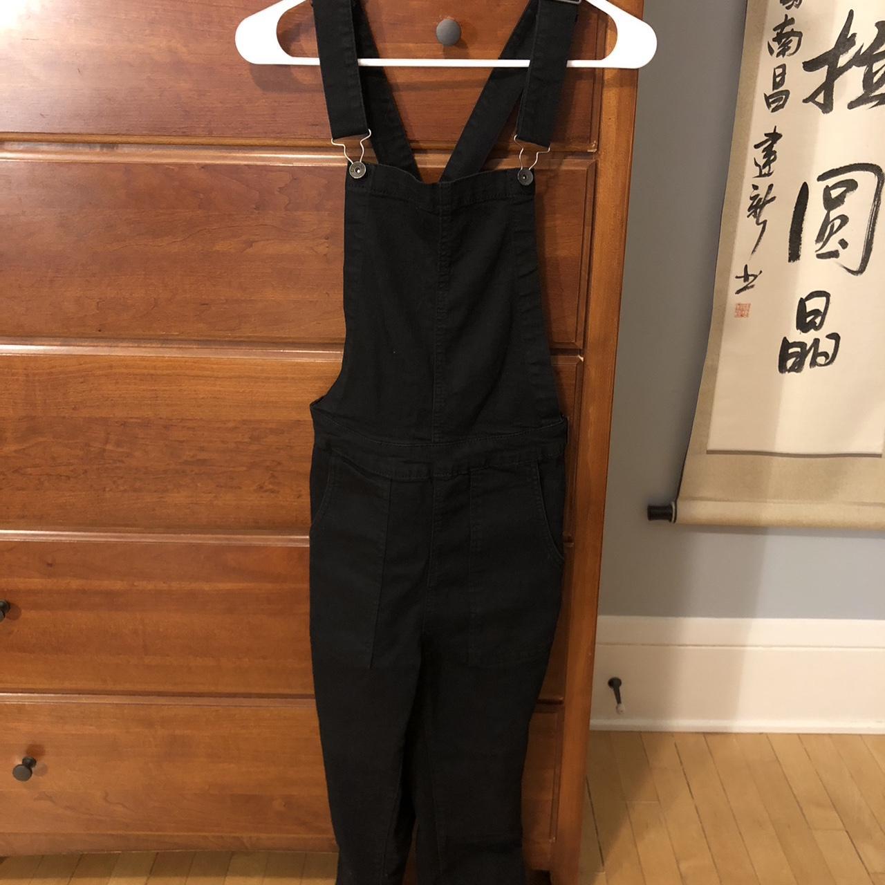 WallFlower Women's Black and Silver Dungarees-overalls | Depop
