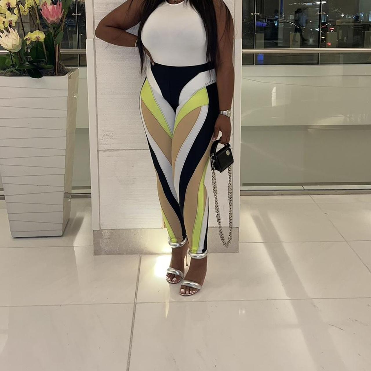 AUTHENTIC Mugler bottoms in size 44, equivalent to a... - Depop