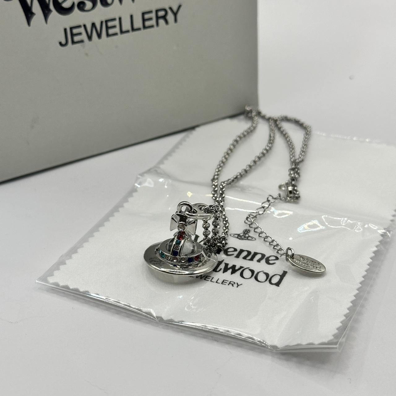 Vivienne Westwood silver mini orb transparent... | Depop