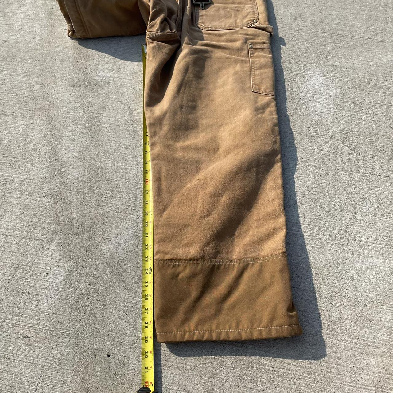 Carhartt Overalls Lined 40x30 tan and brown... - Depop