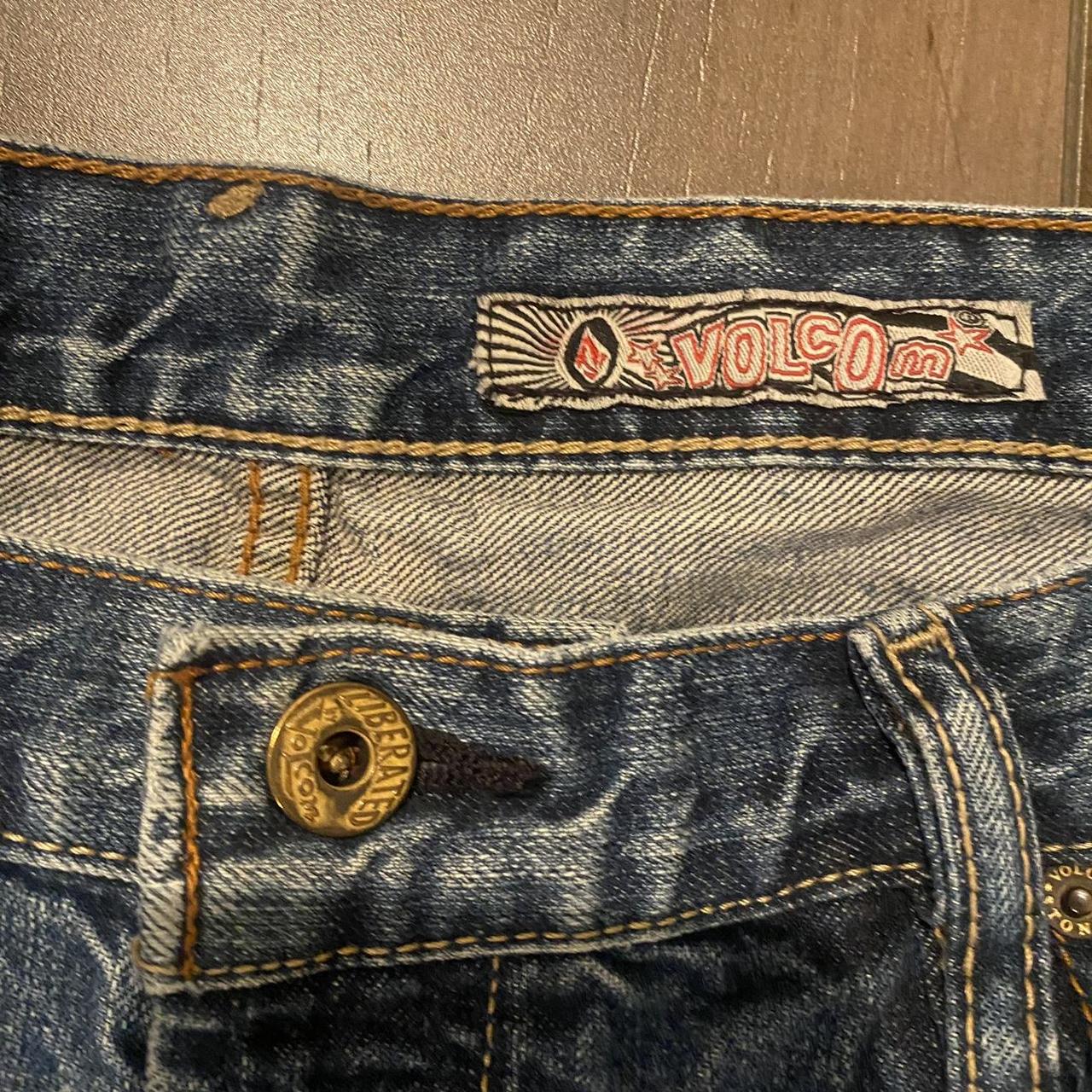 Vintage/y2k volcom denim jeans they are 38 waist by... - Depop