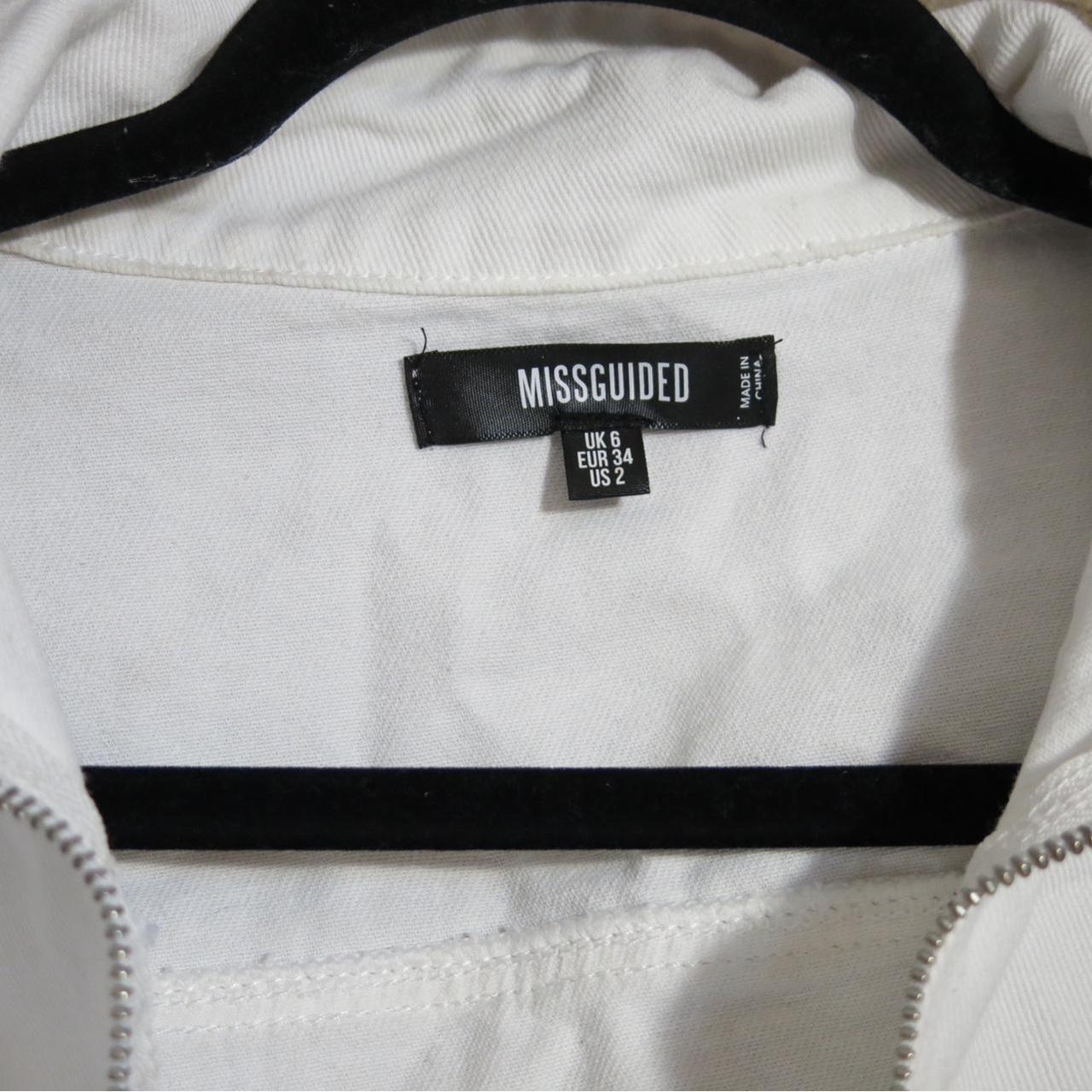 MISSGUIDED CROPPED QUARTER ZIP •White jean... - Depop