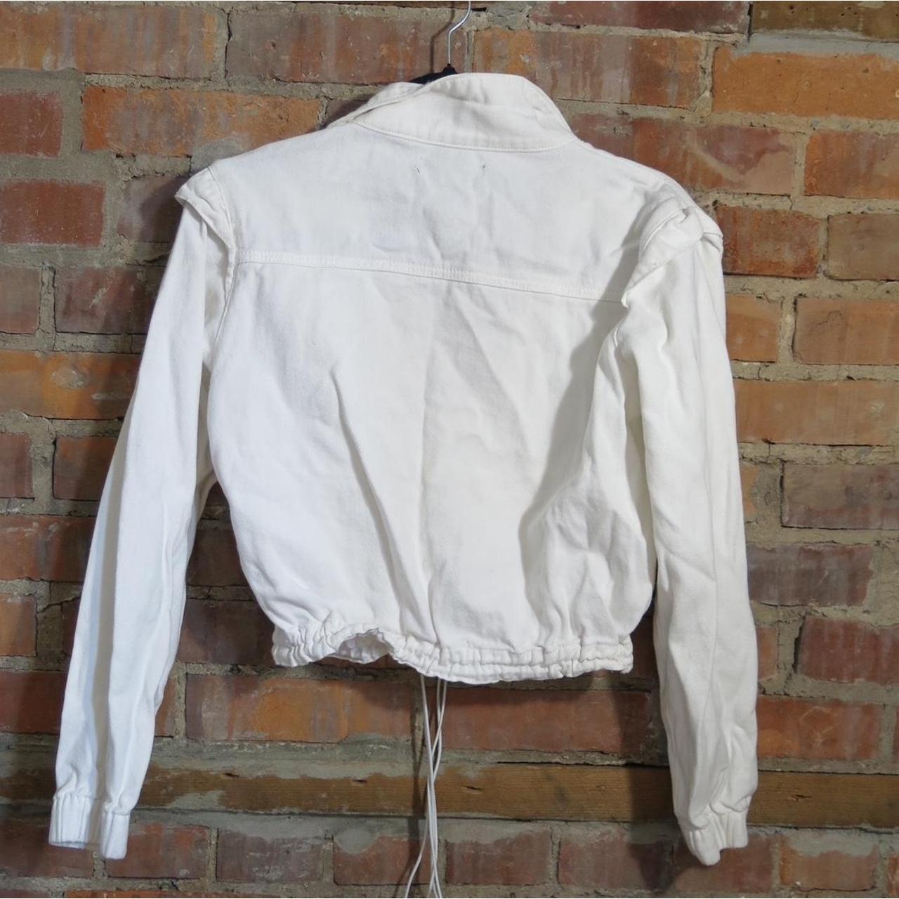 MISSGUIDED CROPPED QUARTER ZIP •White jean... - Depop