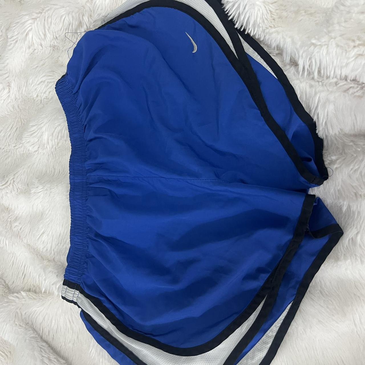 nike dry fit blue running shorts size large | Depop