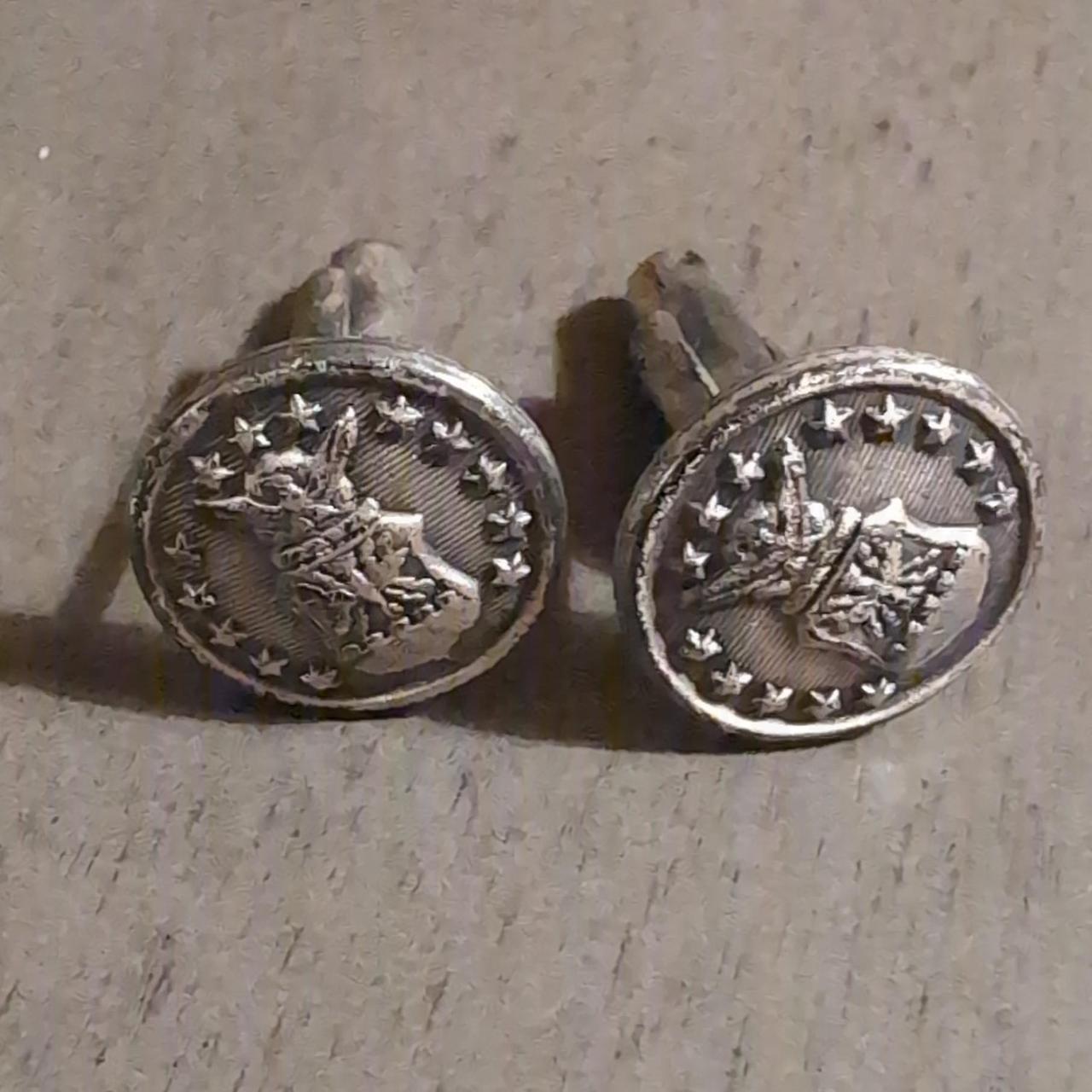 USAF Cufflinks Eagle and Shield 1 set of (2)... - Depop