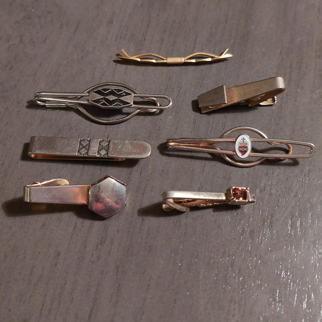 Vintage Set of Men's Tie Pins 7 individual tie... - Depop