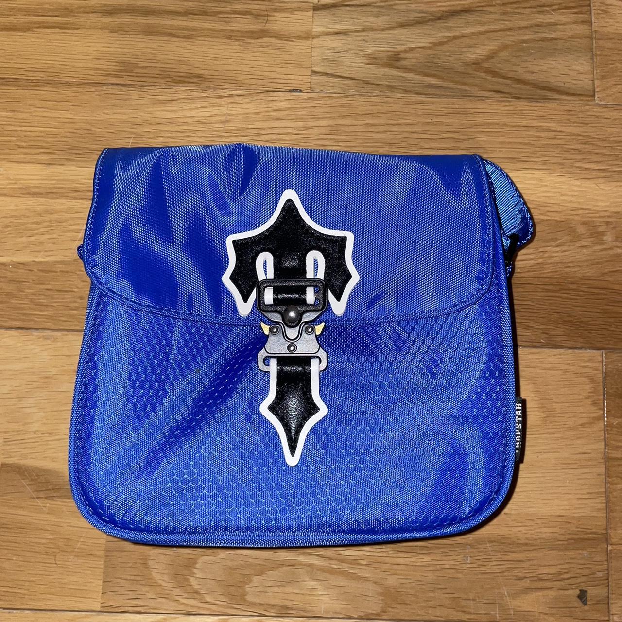Trapstar Men's Blue and Black Bag | Depop