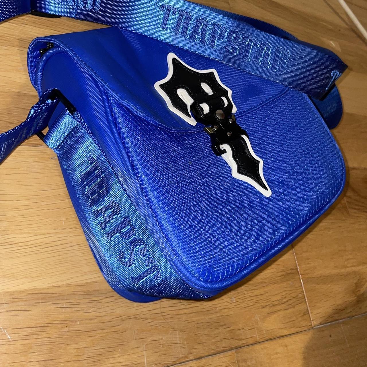 Trapstar Men's Blue and Black Bag | Depop