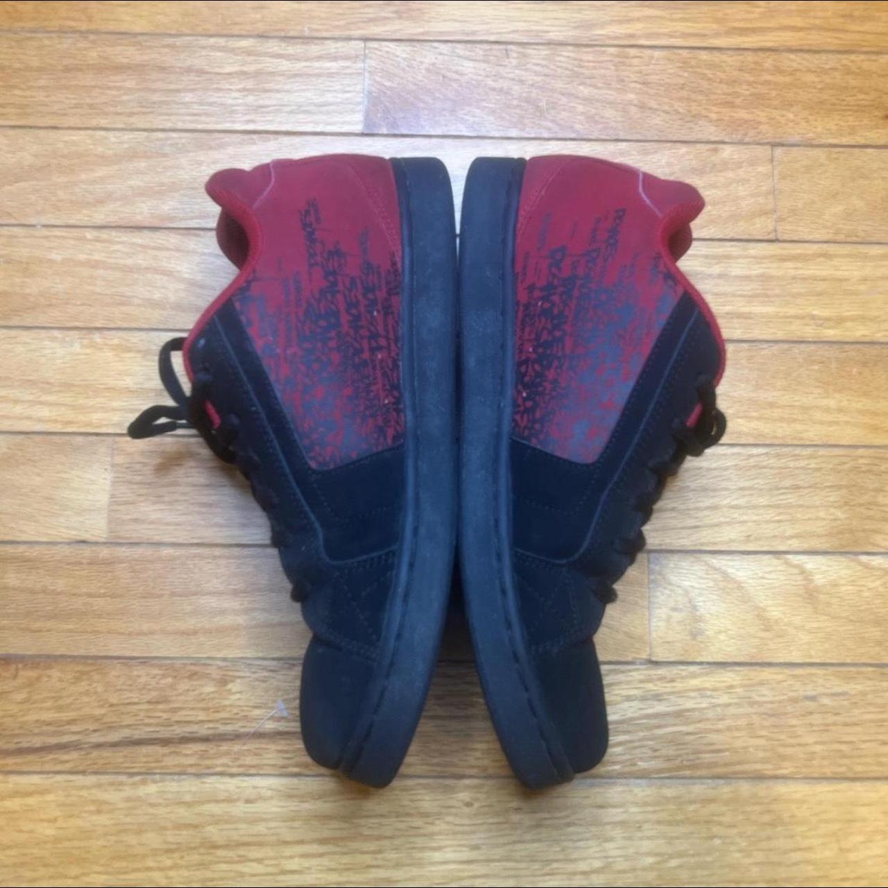 Fat tongue DC skating shoes! Red and Black Size: 10... - Depop