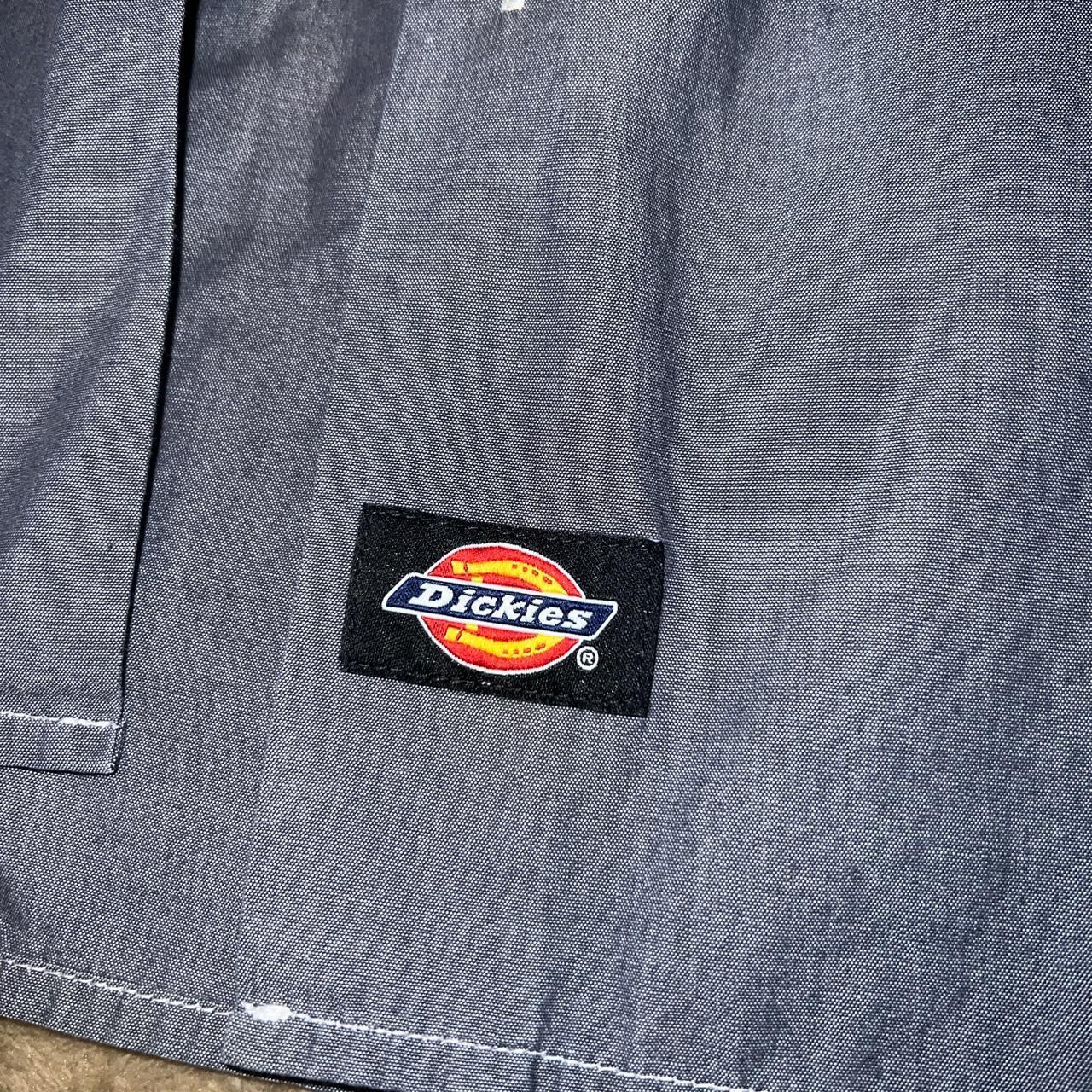 Dickies Mens Work Shirt Gray Signs Of Wear On Lower Depop