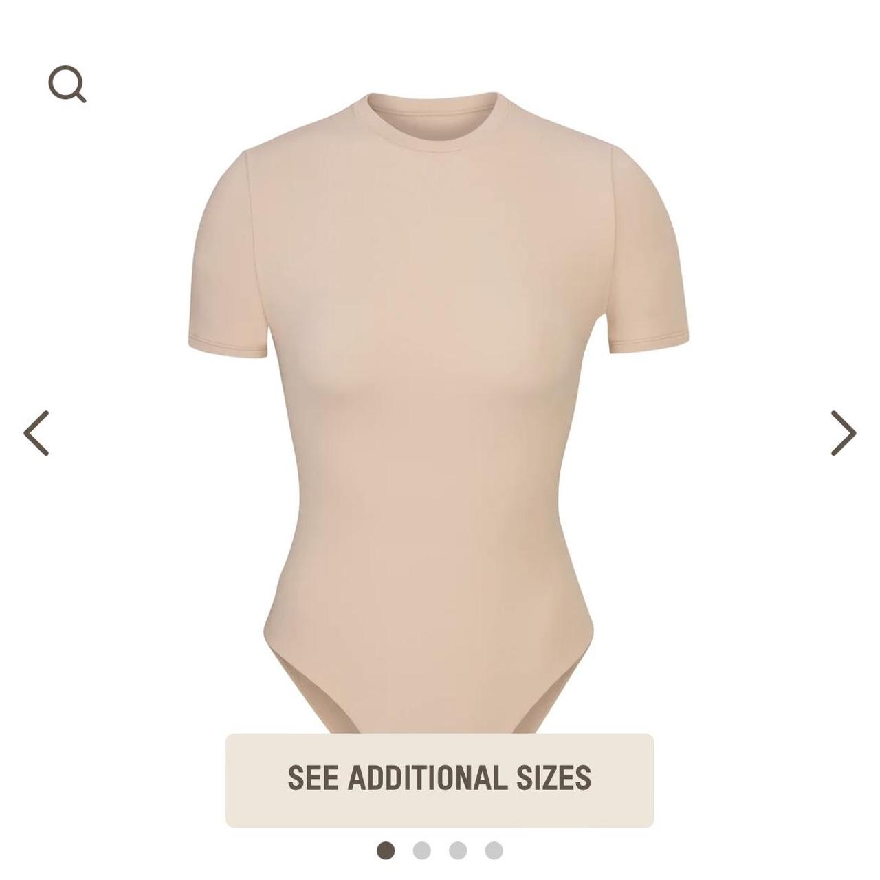 SKIMS NEW WITH TAGS BEIGE BODYSUIT SIZE MEDIUM - Depop