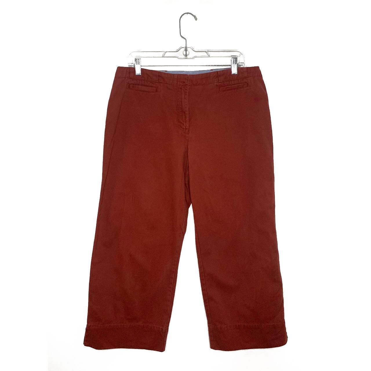 Burnt Red Wide-Legged Capris - Brand: Christopher &... - Depop
