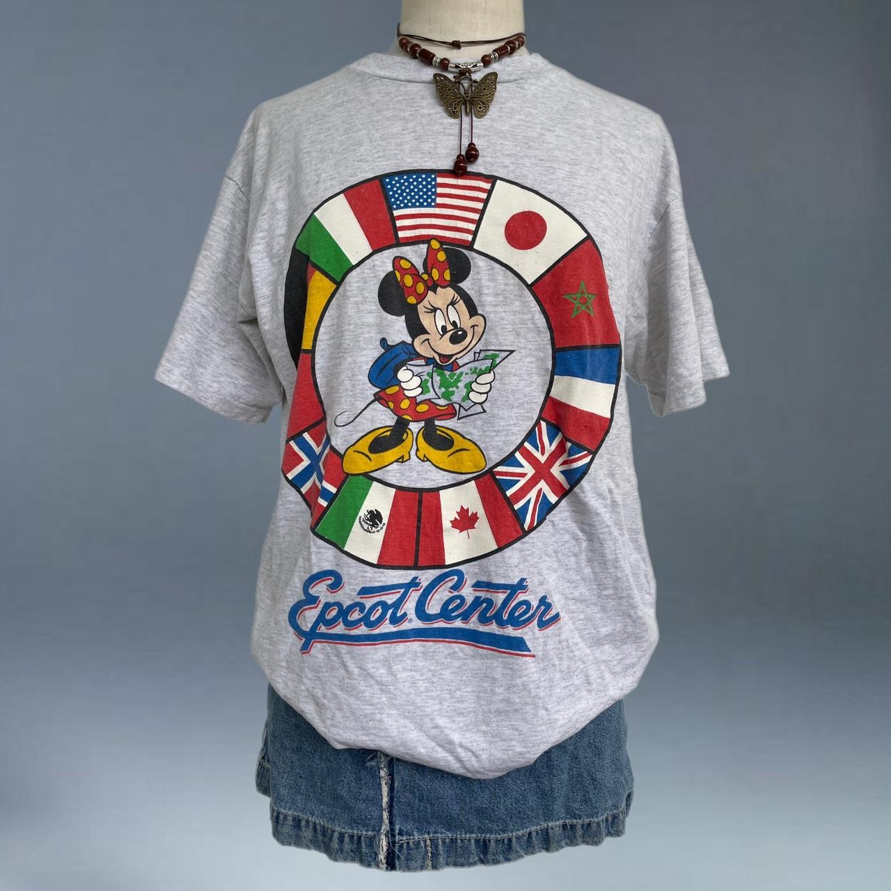 vintage 90s epcot center minnie mouse disney t shirt... - Depop