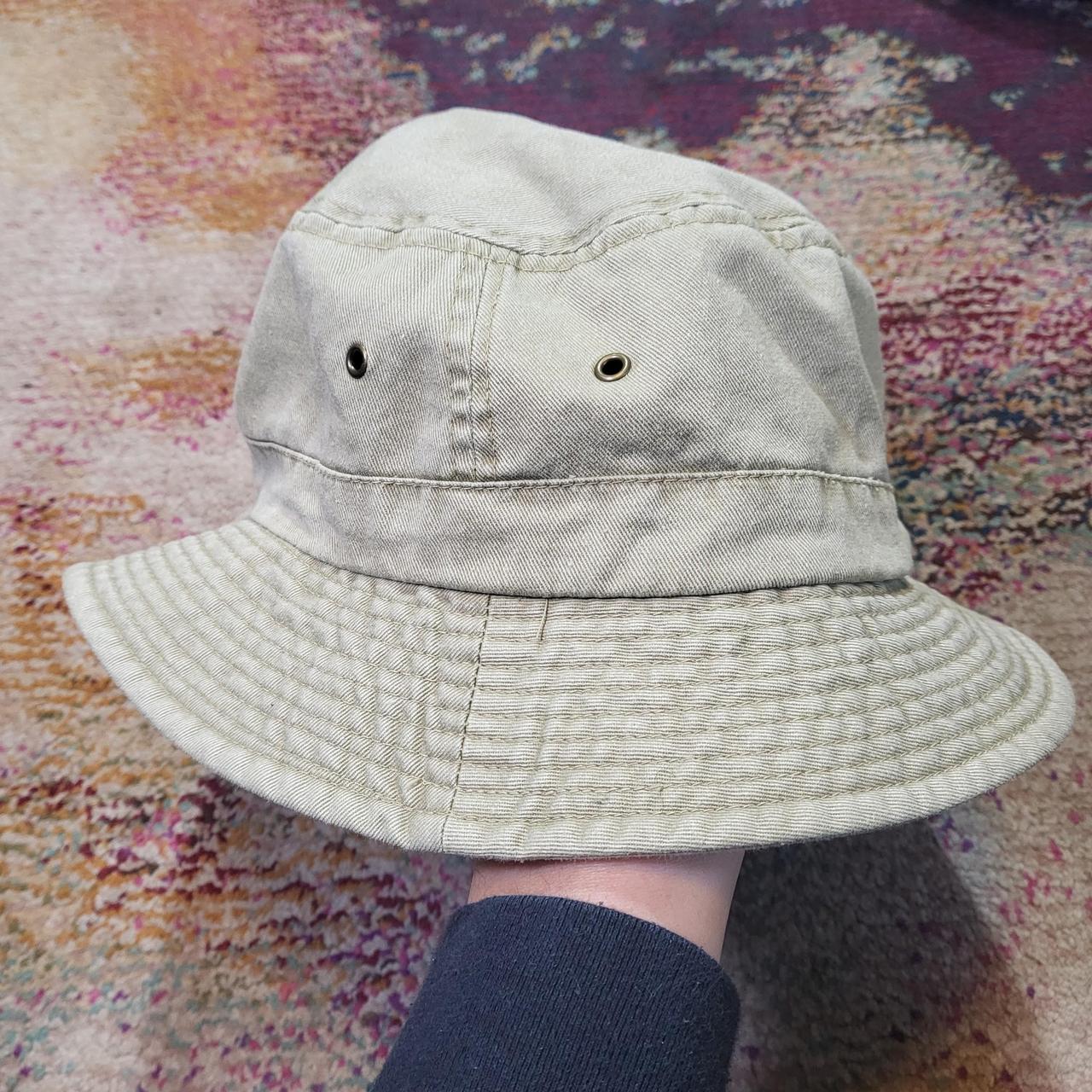 Tan Khaki Y2K Bucket Hat - size Small/ Medium -... | Depop