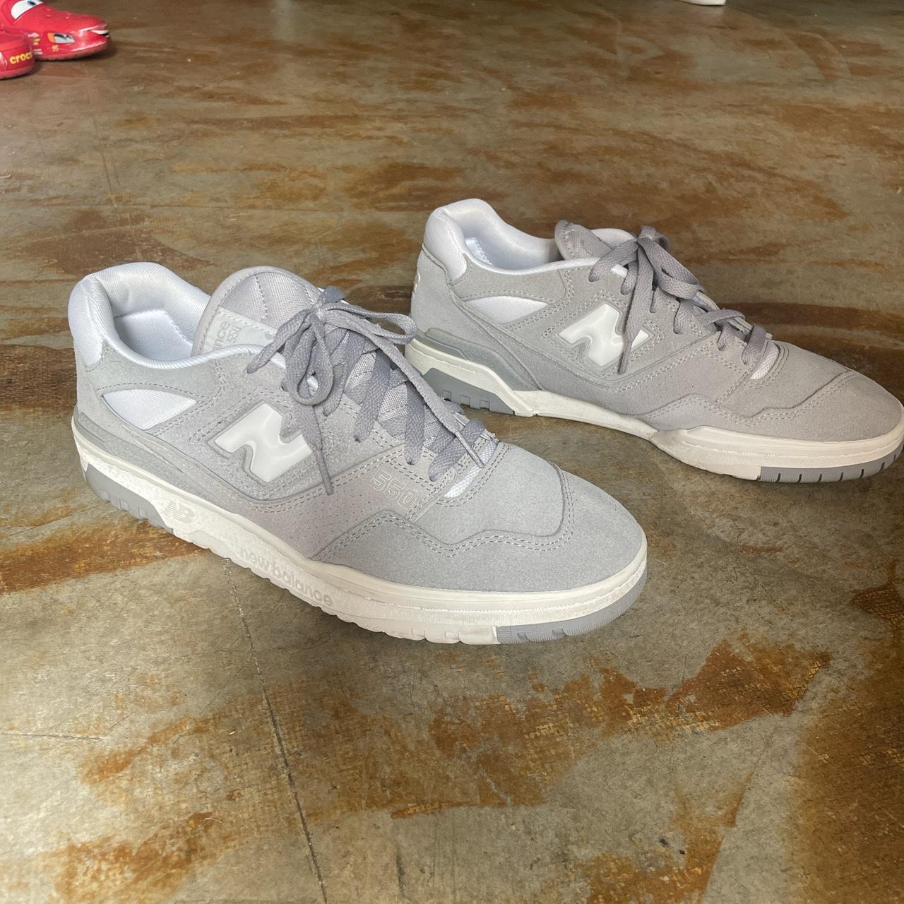 grey new balance 550 size 11.5 - Depop