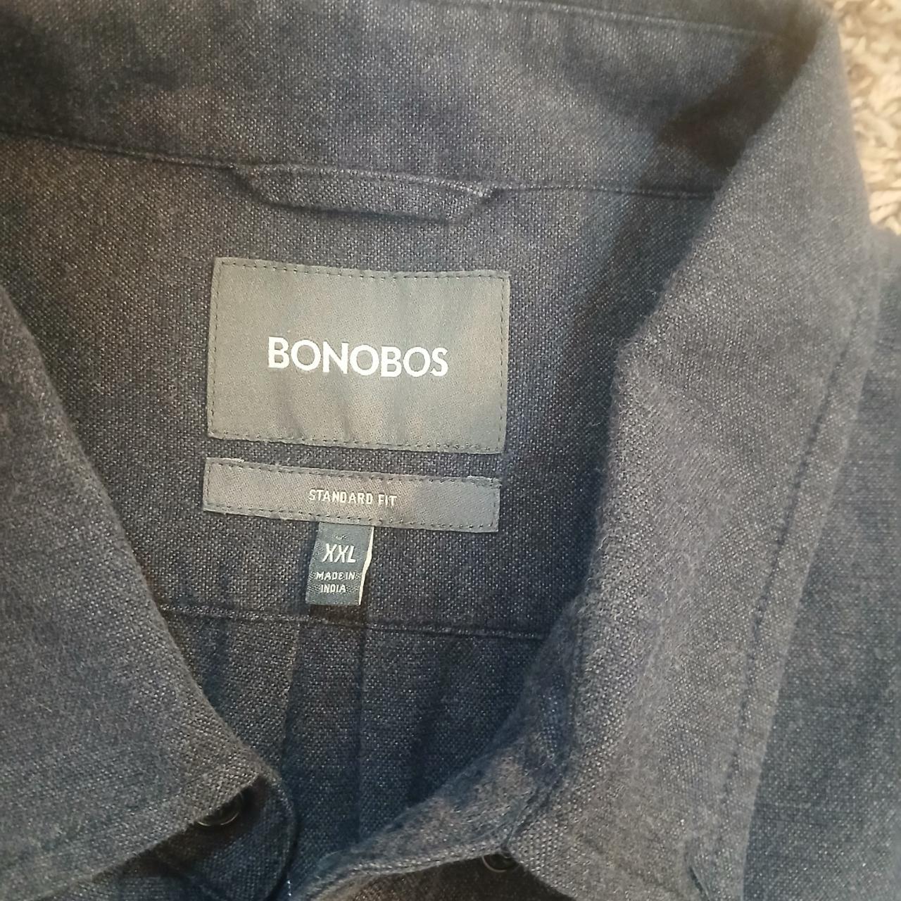 mens XXL BONOBOS DARY GRAY/DARK BLUISH SHIRT DRESS... | Depop