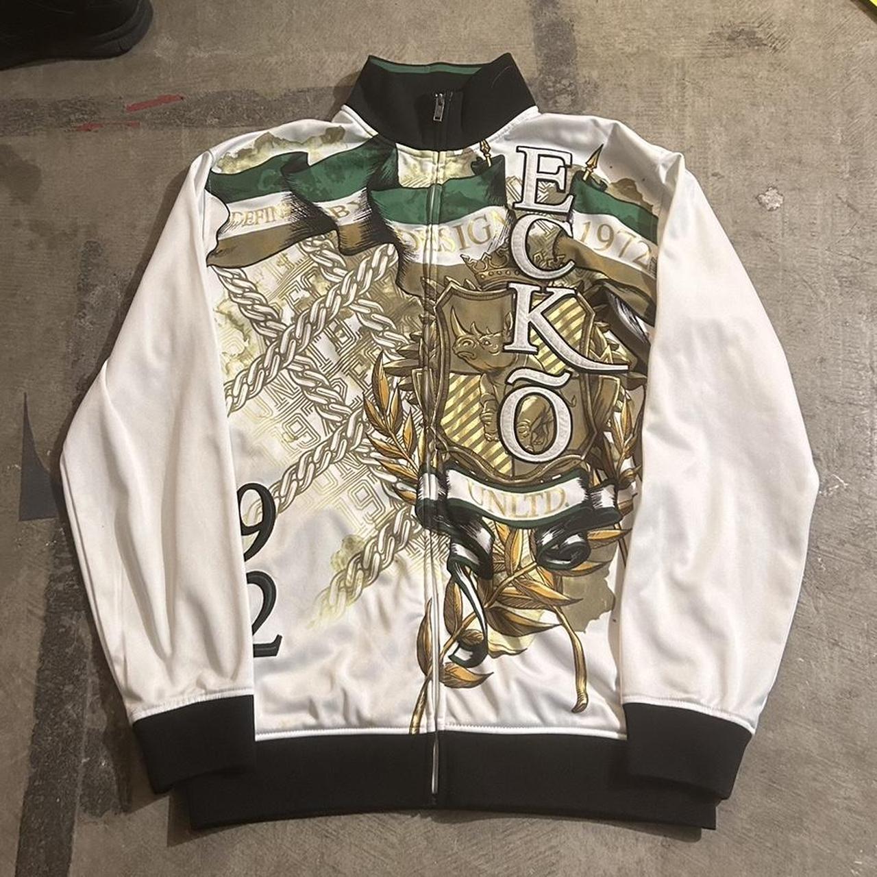 y2k ecko track jacket size: L brand: Ecko Untld... | Depop