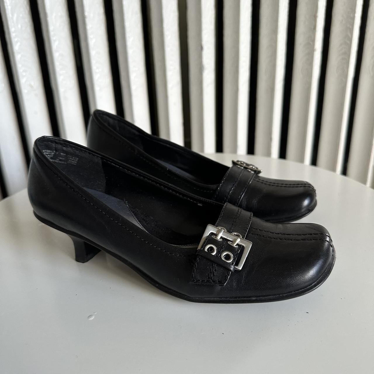 Vintage 90’s/early 2000’s leather Apostrophe square... - Depop