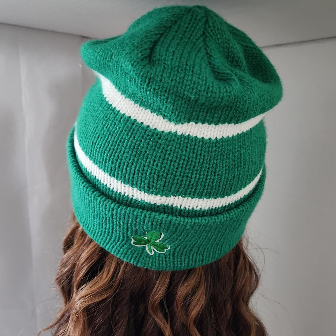 New Vintage Bay State Apparel SOUTHIE Green Knit Hat... - Depop