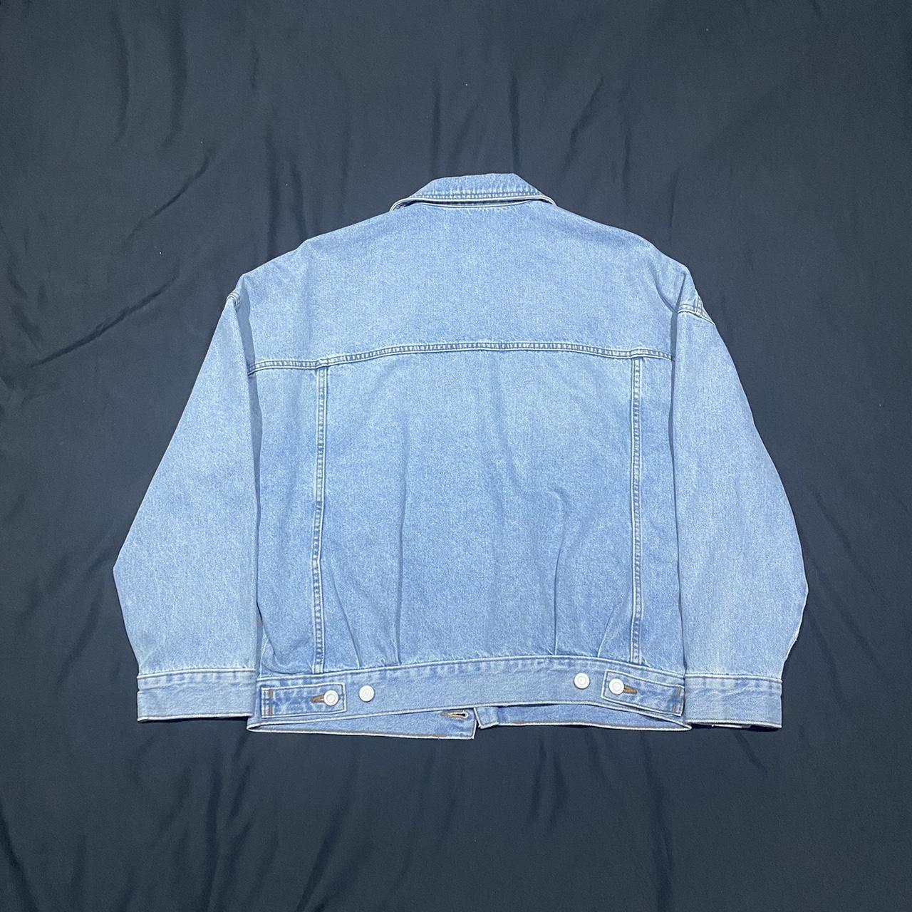 ASOS DESIGN oversized denim jacket in tinted light... - Depop