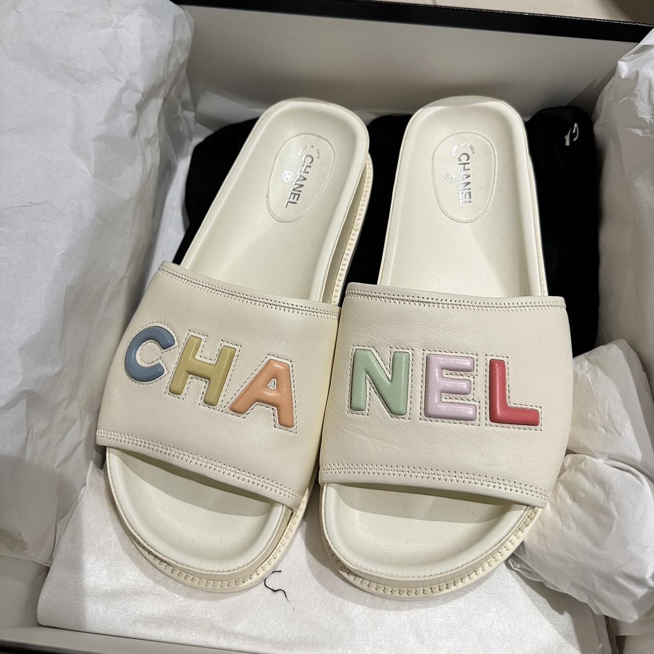 CHANEL S/S SLIDES BRAND NEW, NEVER WORN. BRAND NEW... - Depop