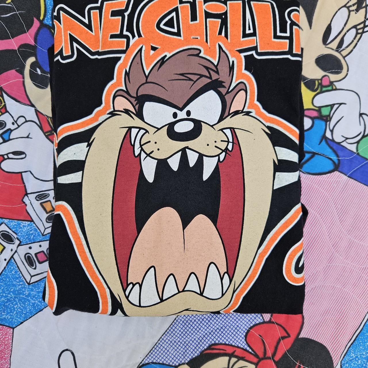 96' glow in the dark taz long sleeve 1996 holloween... - Depop