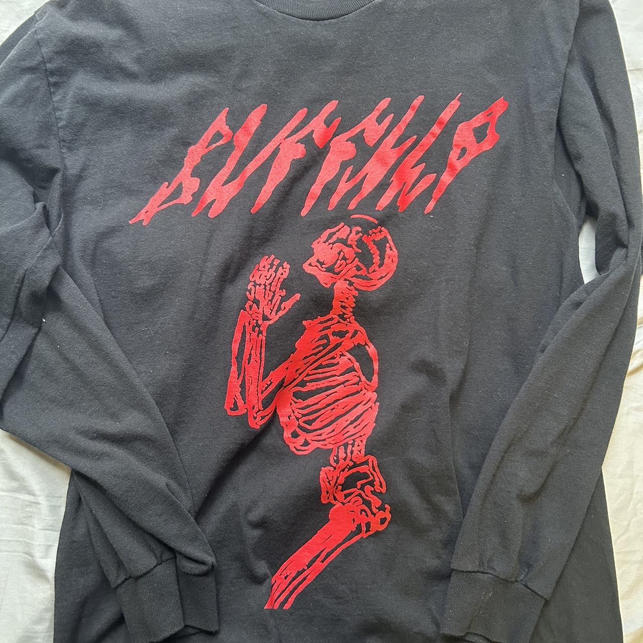 BUFFALO Design Red Skeleton Long sleeve. Fits... - Depop
