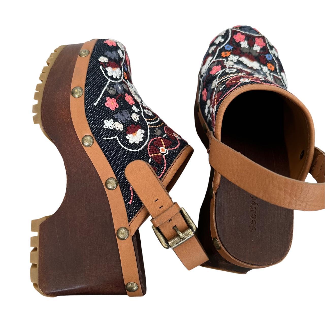 SEE BY CHLOÉ Women Embroidered Clogs Size 37 #Boho... - Depop