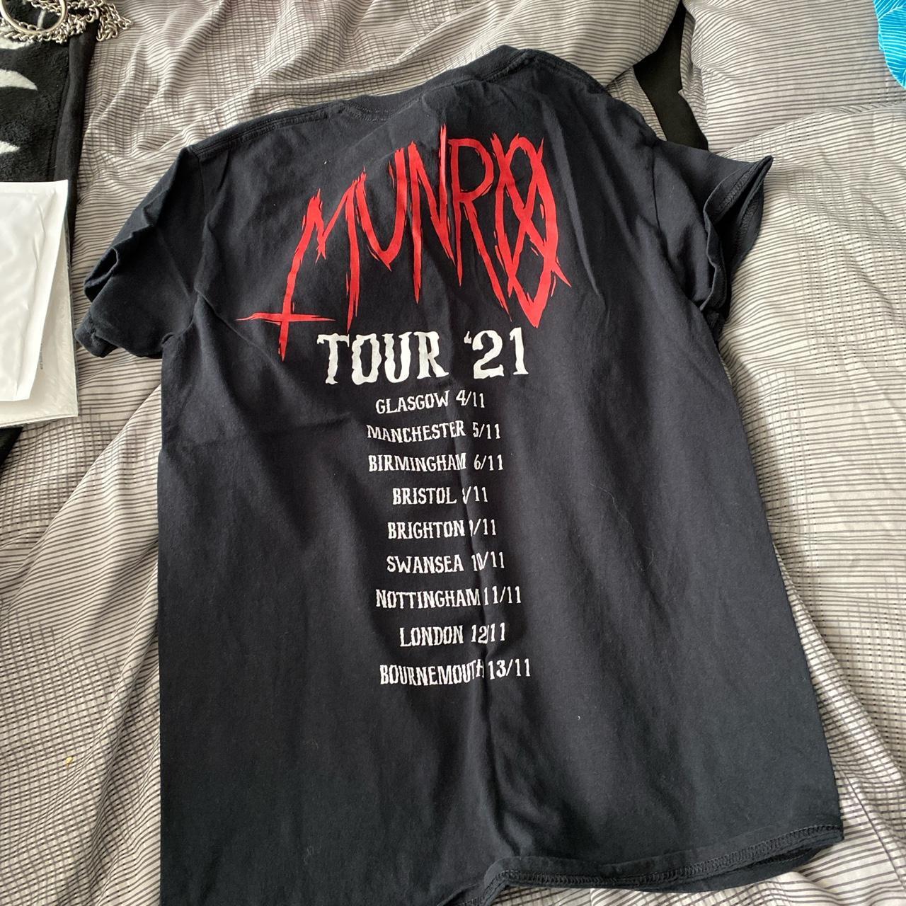 Munro T-shirt from his tour at the end of 2021. I no... - Depop