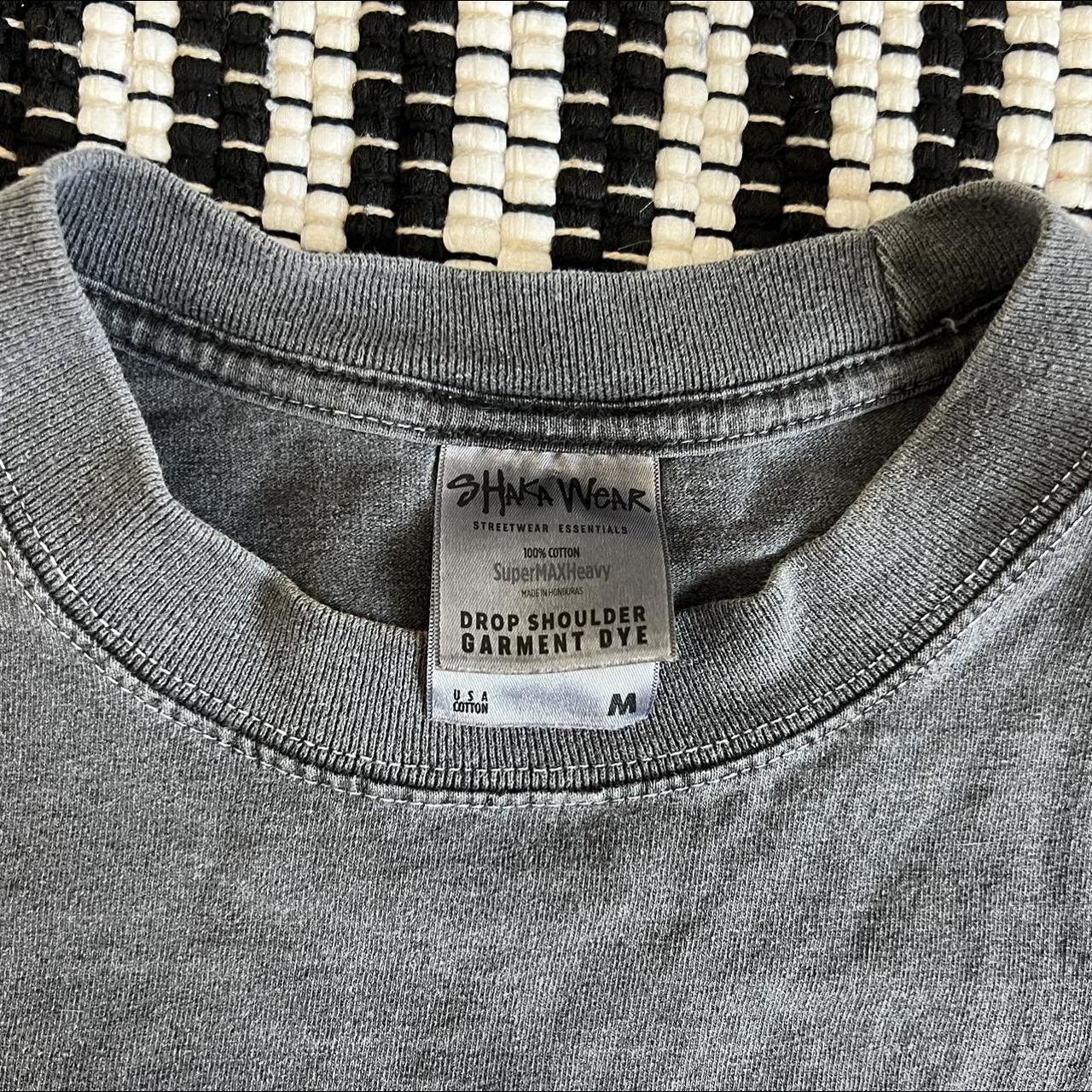 Vintage Shaka Wear Blank Tee cool sticking design - Depop