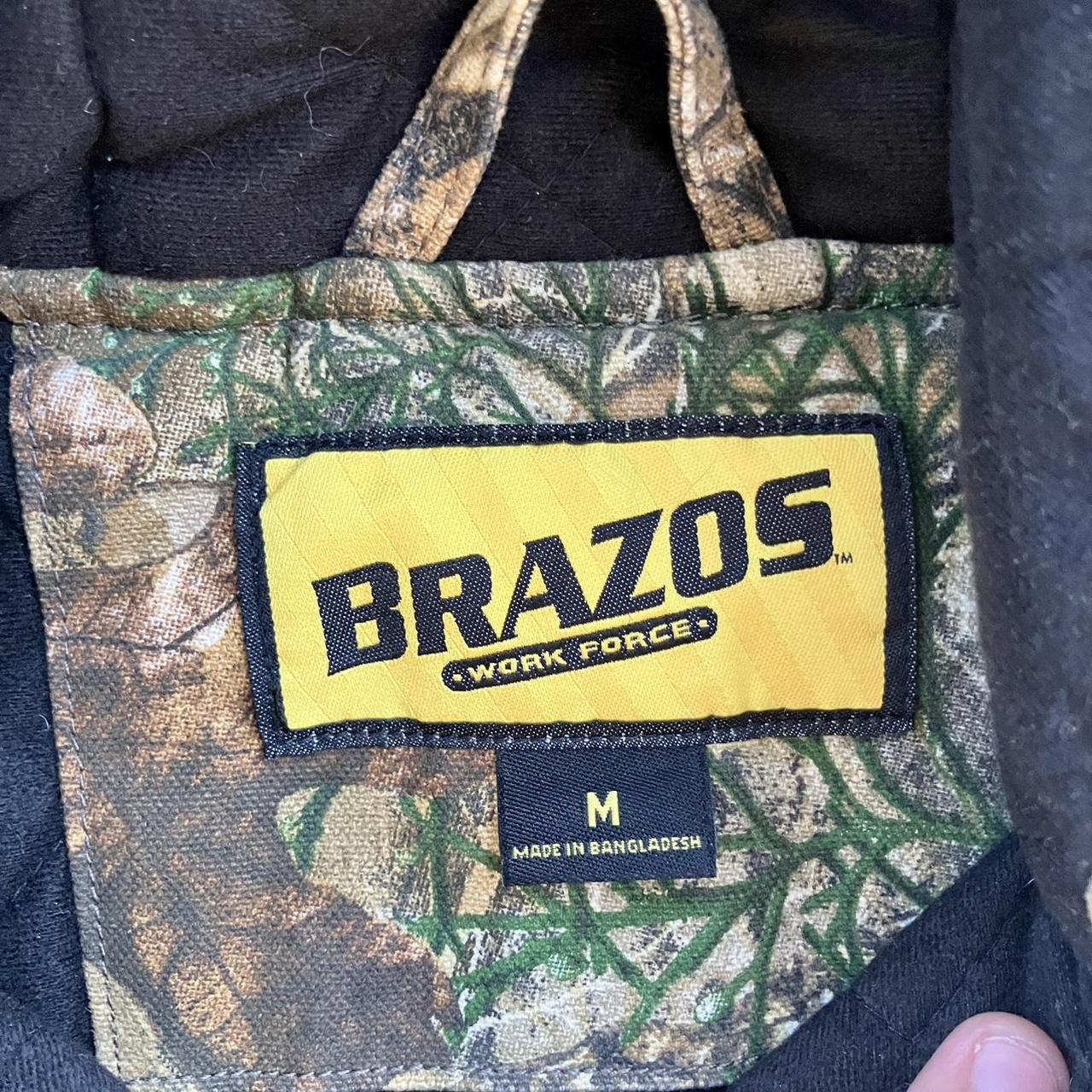 Vintage Brazos Real Tree Camo Workwear Hooded Jacket... - Depop