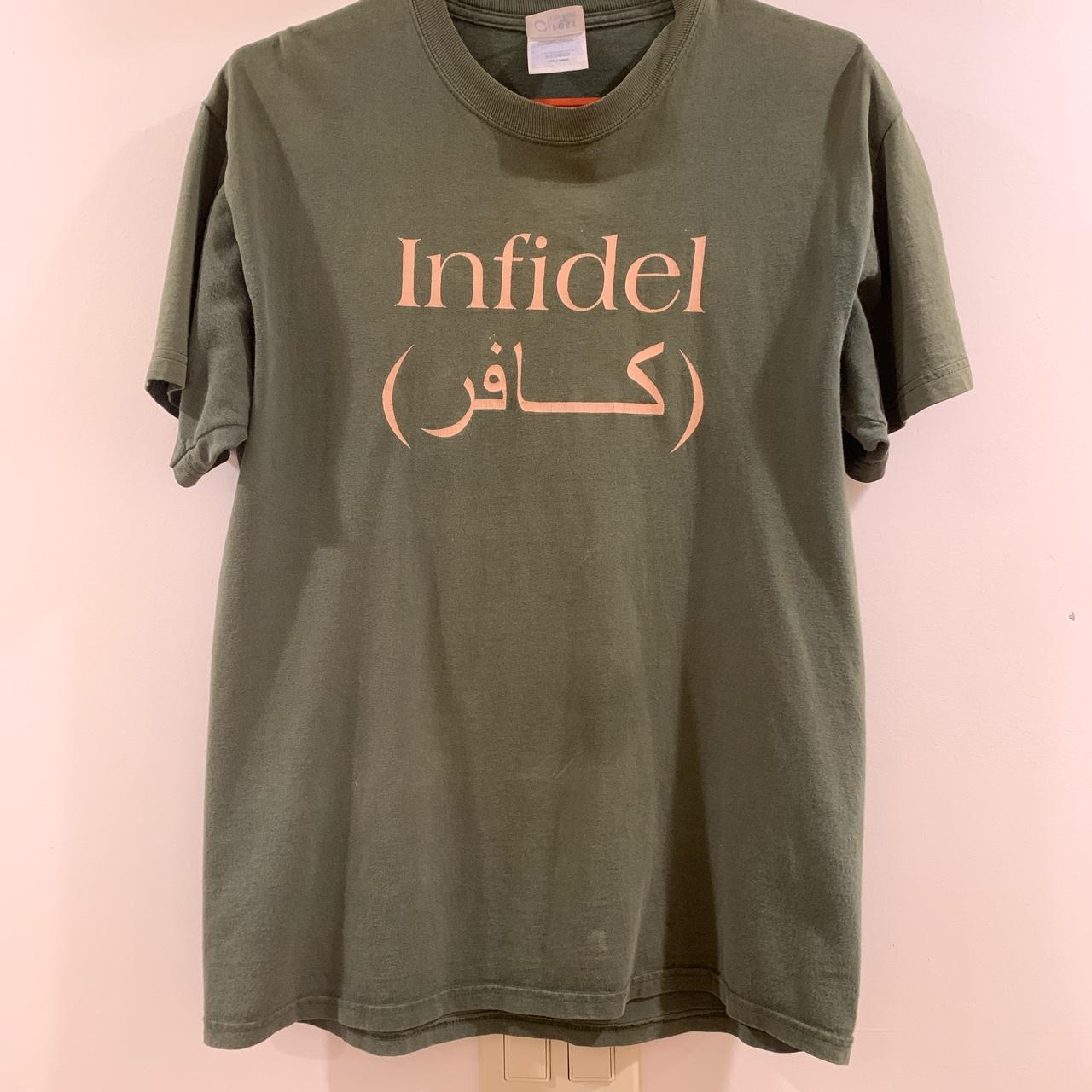 Vintage Infidel Arabic tee #vintage #shirt #tee... - Depop