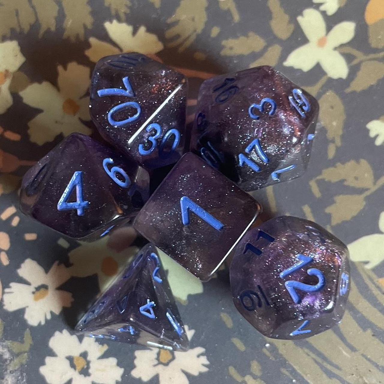 6 DND dice!!! 🔮🎲 Comes in a black pouch #DND #dnd... - Depop