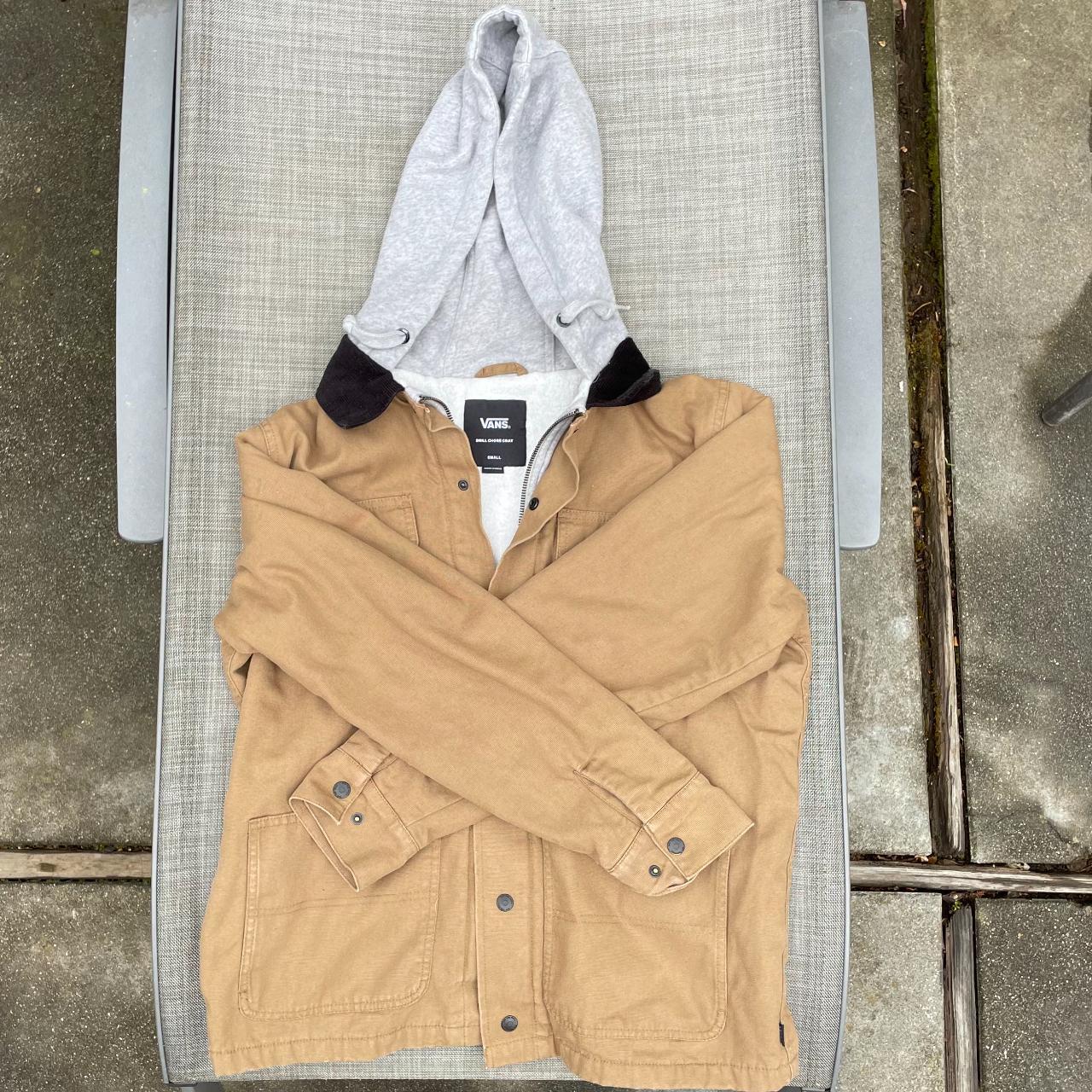 Vans Men's Tan and Grey Jacket | Depop