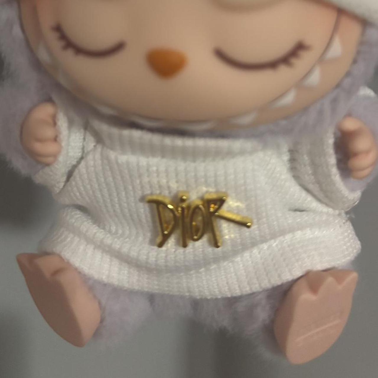 Labubu Clothing! White dior hat and sweater. *LABUBU... | Depop