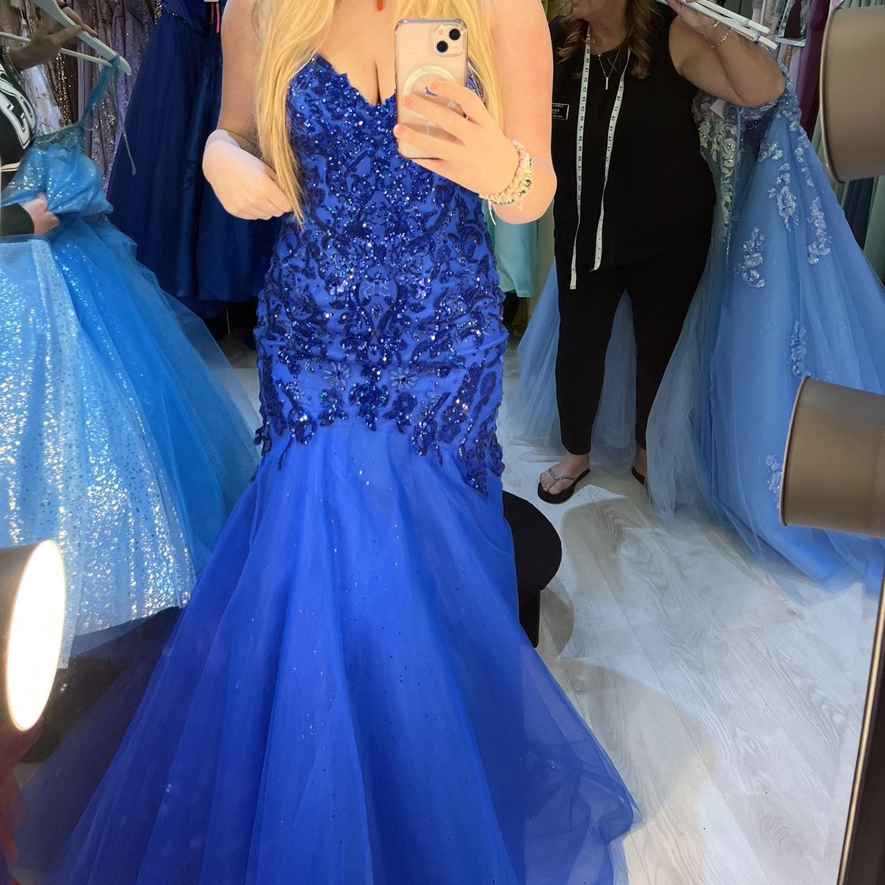 Size 12 Royal blue fishtail prom dress 💙which... - Depop