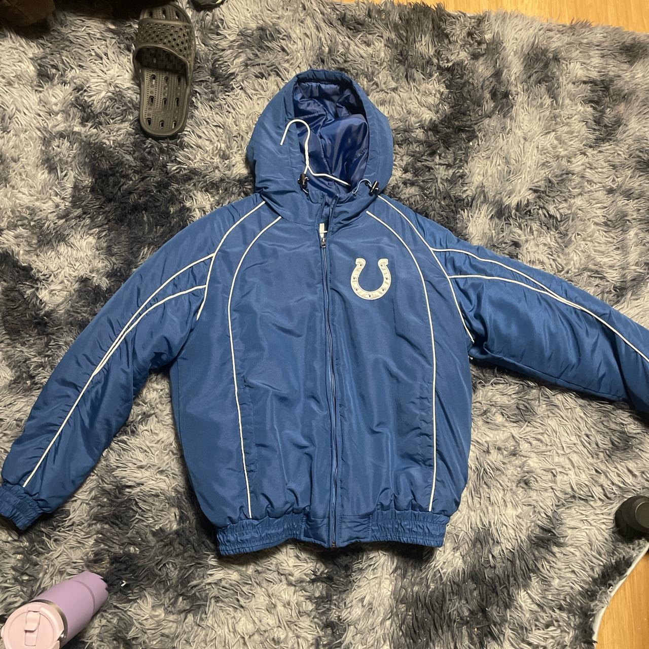 Colts Puffer Jacket NFL Branded Vintage Like New - Depop