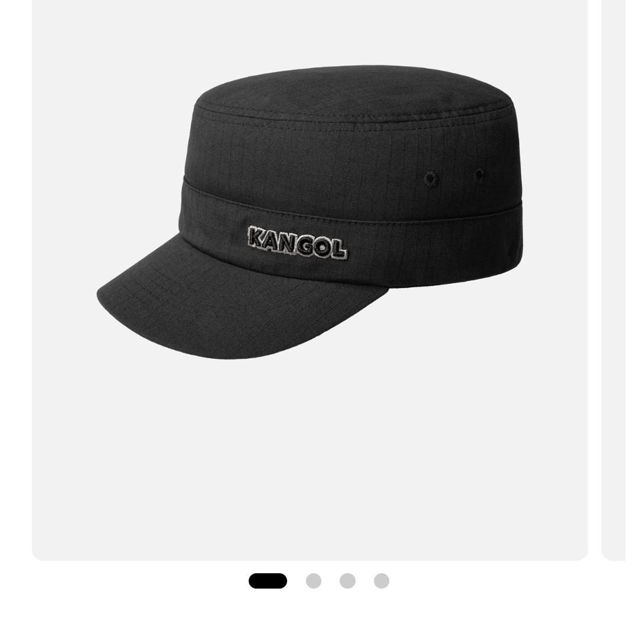 KANGOL Cotton Twill Army Cap in Black Has two slits... | Depop