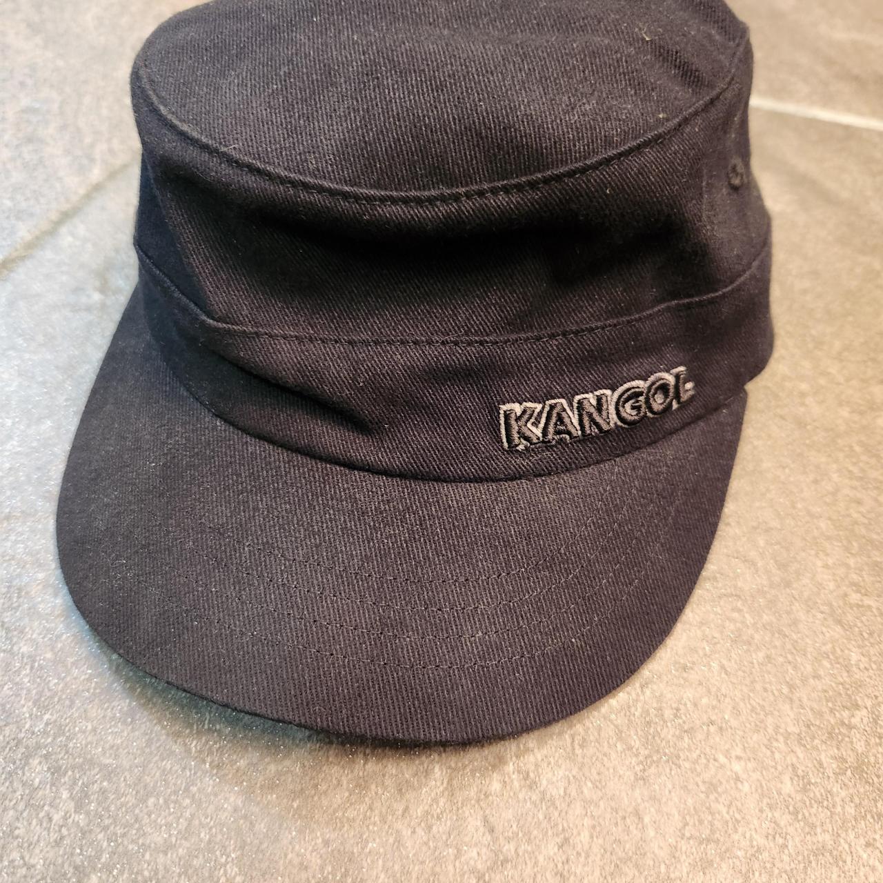 KANGOL Cotton Twill Army Cap in Black Has two slits... | Depop
