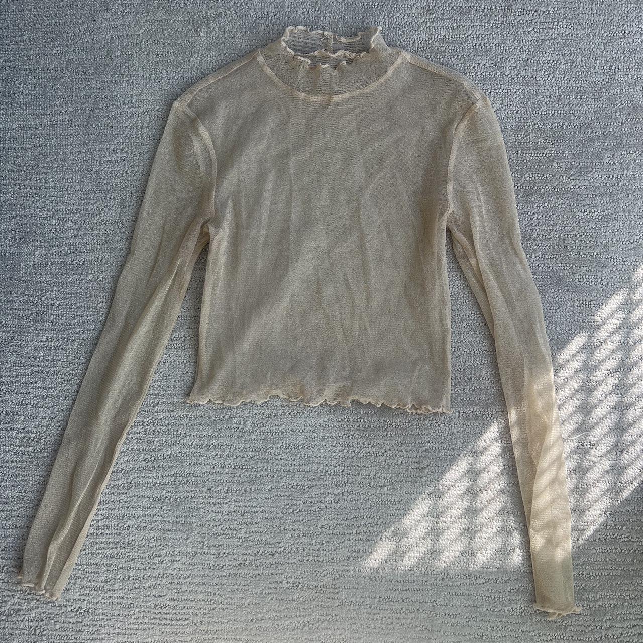 Gold mesh top - perfect for layering ⚜️⚱️ I love this... - Depop