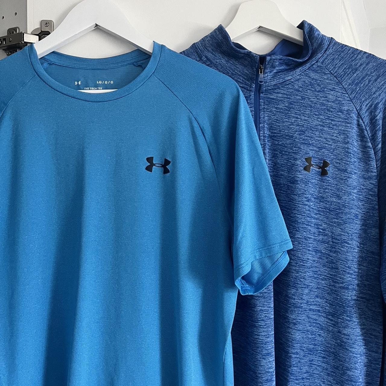 Under Armour Men's Blue Top | Depop