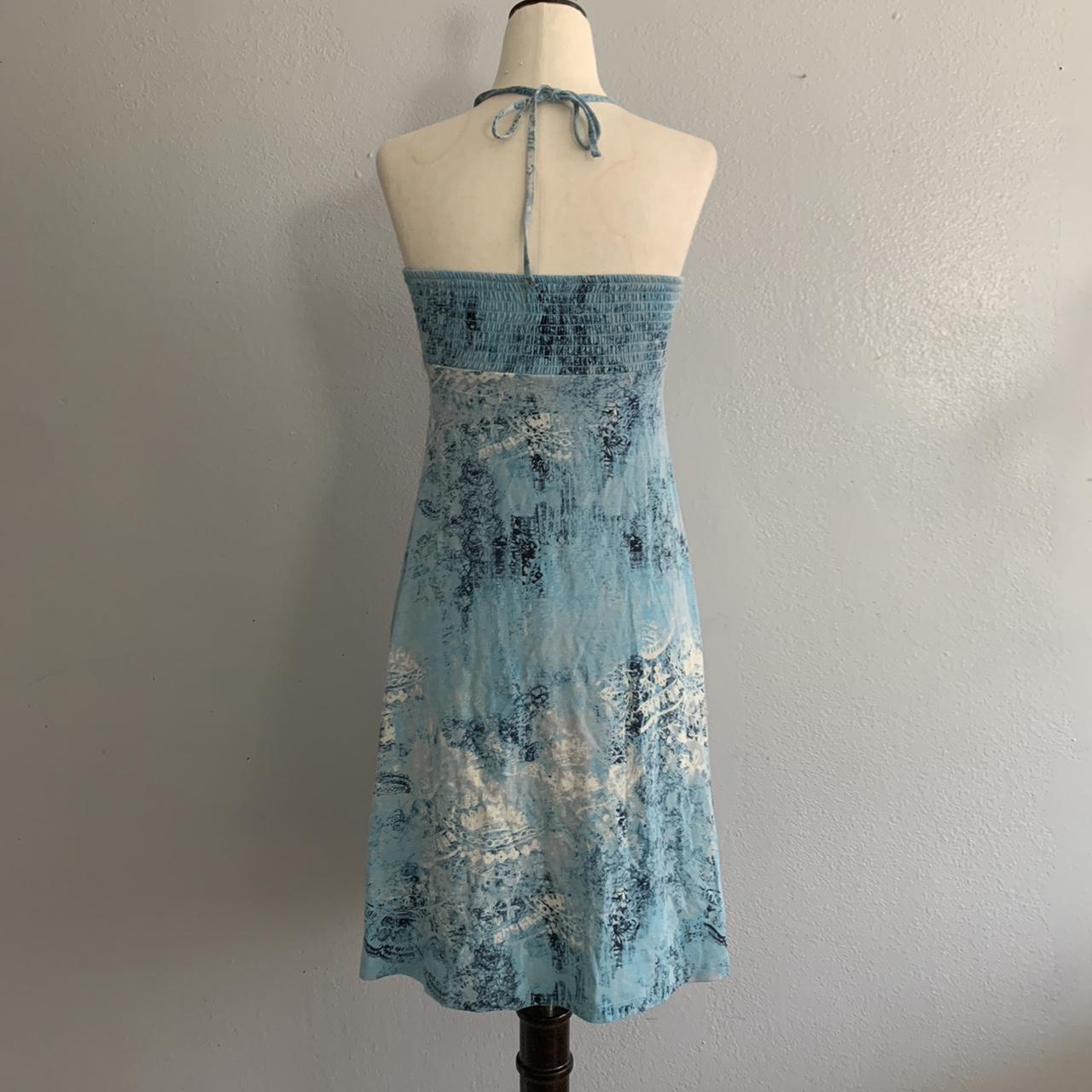 2000s Blue Mudd Boho Indie Beach Dress - - Size:... - Depop