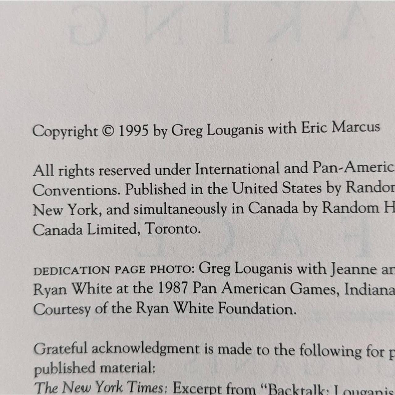 like new vintage biography by Greg Louganis Famous... - Depop