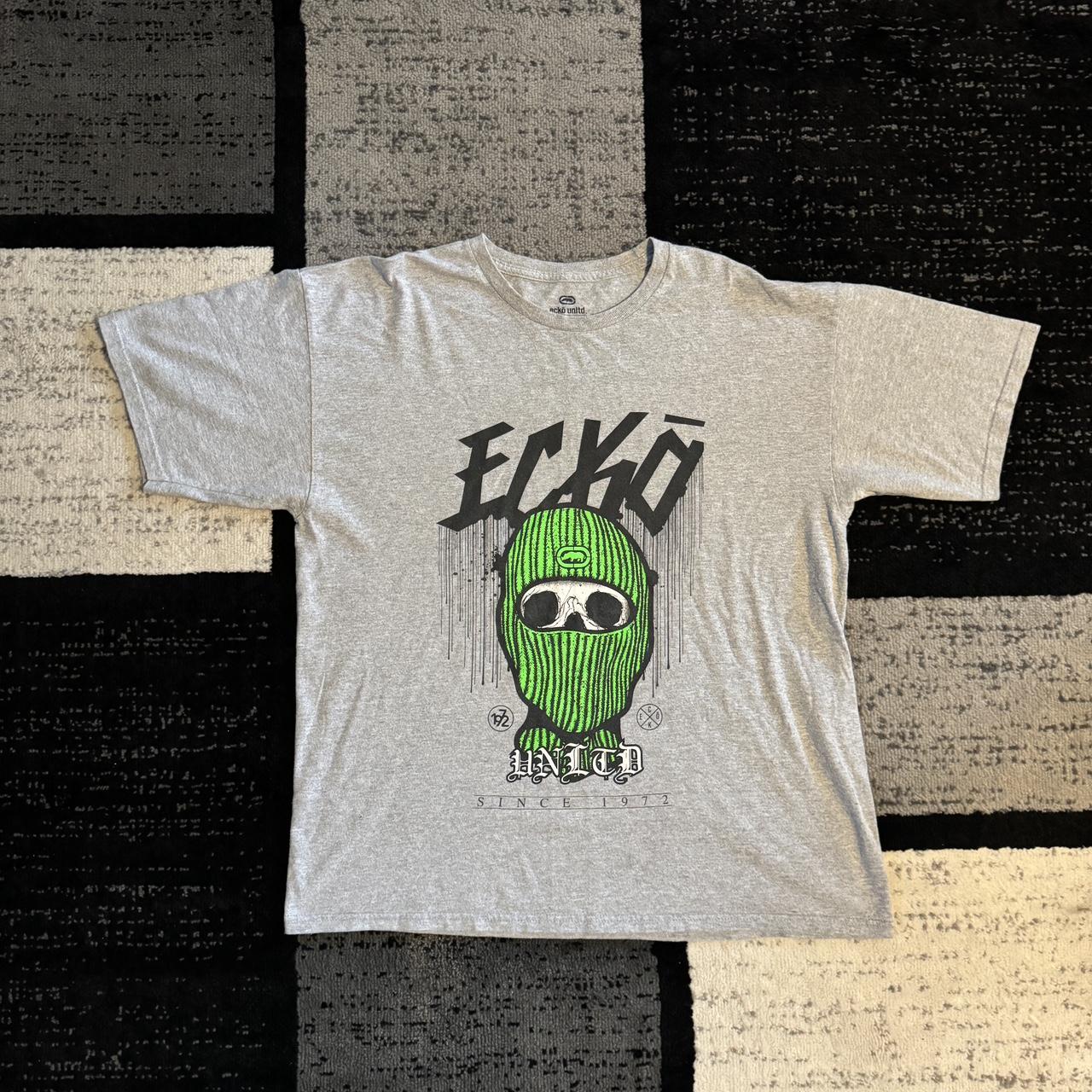 ECKO Tee Sick print, has a very small stain on the... - Depop