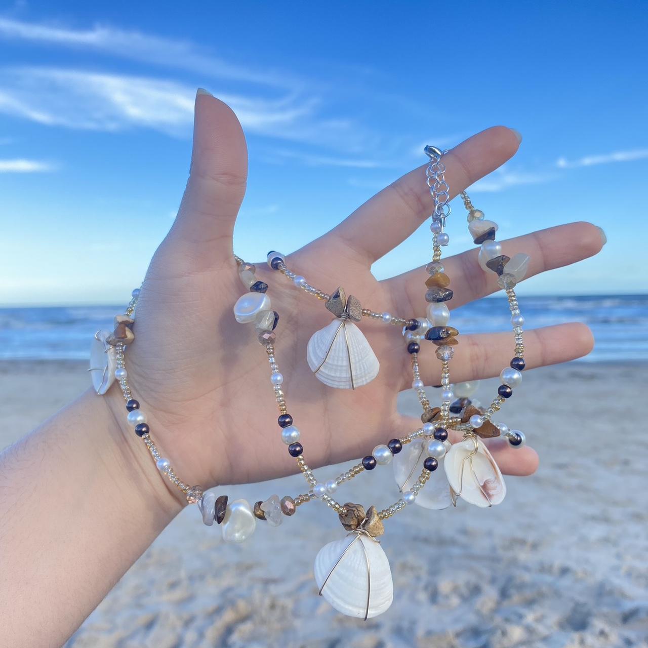 Hand made Sea shell waist chain - Depop